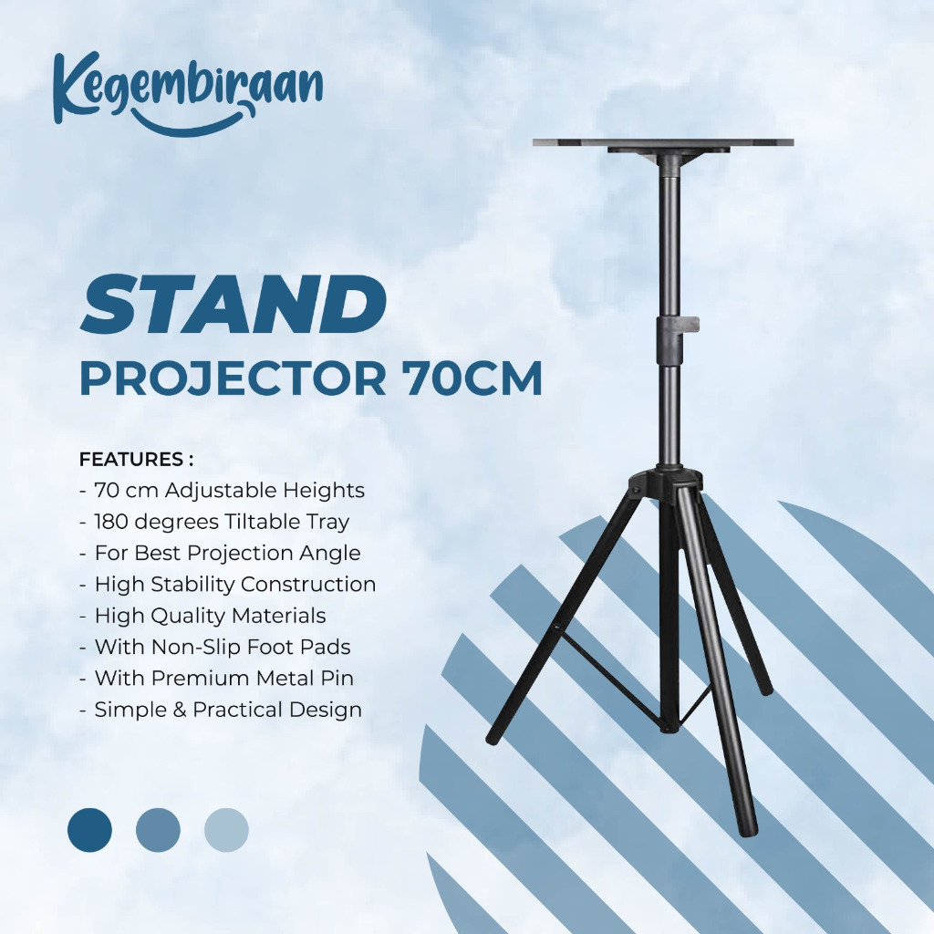 Jual TRIPOD PROYEKTOR WITH PLAT / STANDING TRIPOD PROJECTOR MEJA STAND ...