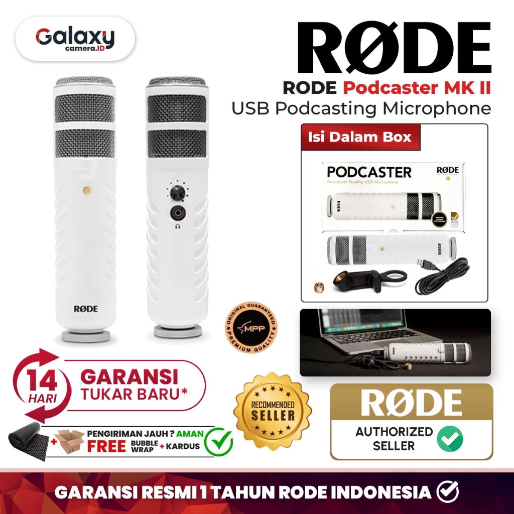 Jual Rode Podcaster MKII USB Podcasting Microphone Mic Podcast MK II ...