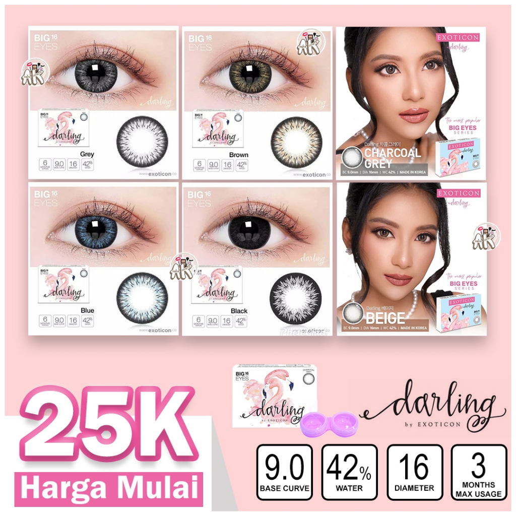 Jual SOFTLENS X2 DARLING SERIES ( READY 6 VARIAN WARNA ) + FREE ...