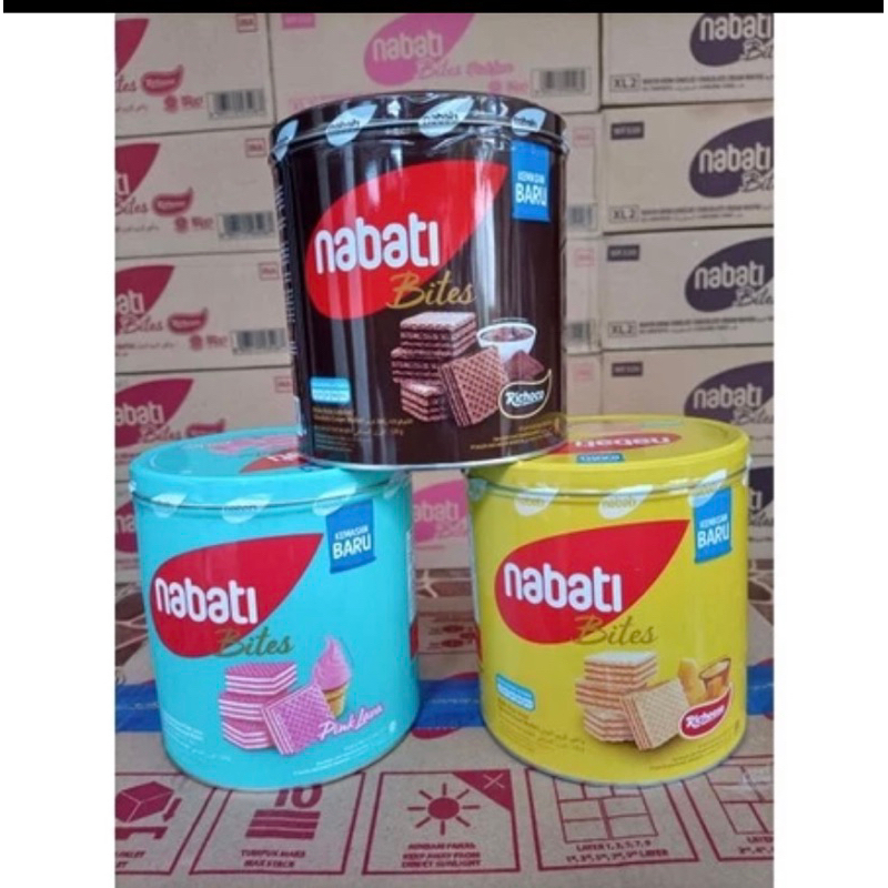 Jual Nabati kaleng keju/ coklat 240gr / tanggo vanila 270gr | Shopee ...