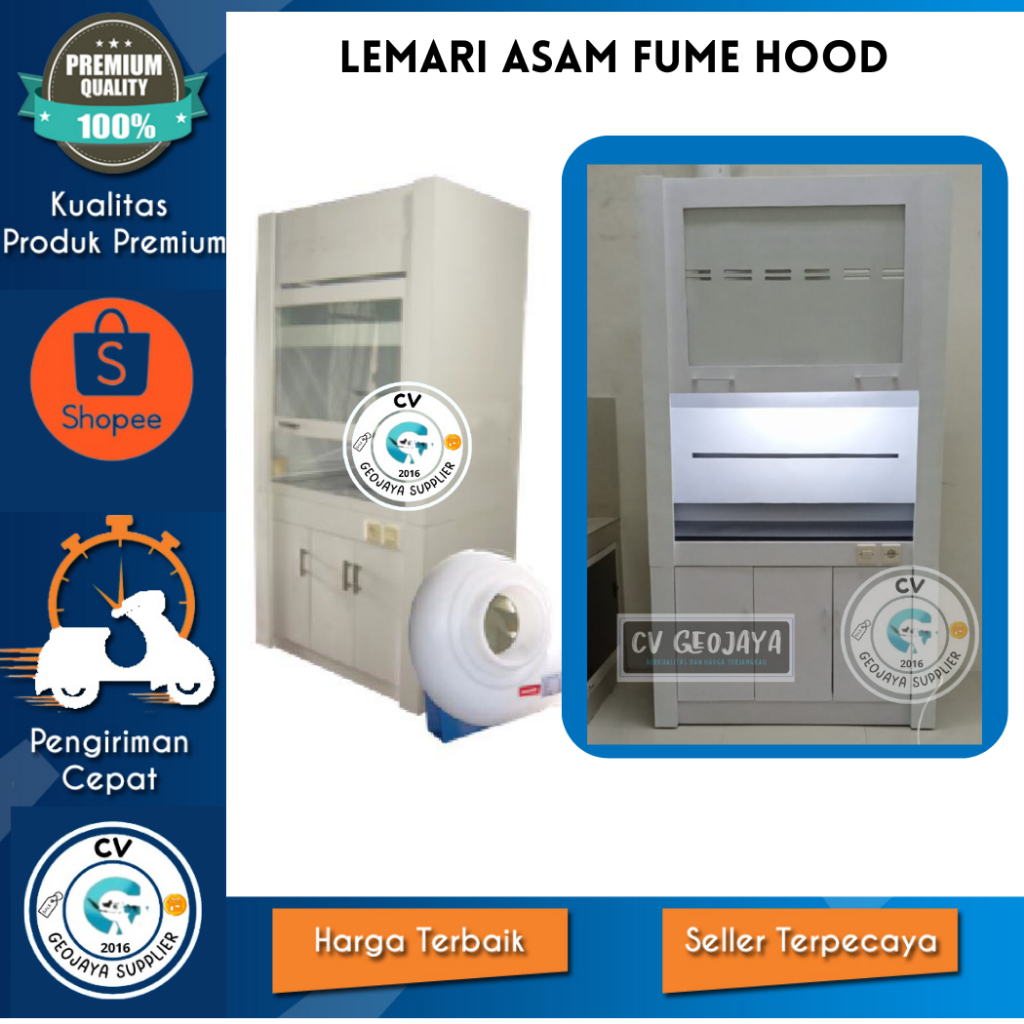 Jual Solusi Profesional - Lemari Asam Fume Hood 70x60x20 mm Meja kerja ...