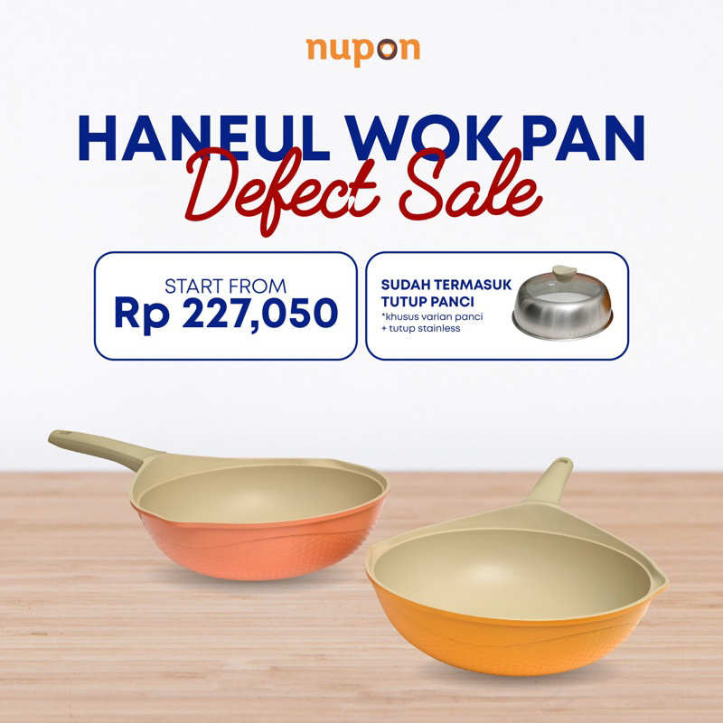Jual NUPON DEFECT Haneul Wok Pan 28cm | Shopee Indonesia