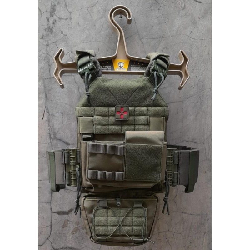 Jual Body Vest Tactical Black Warior Hijau gen 2/Body Vest Tactical ...