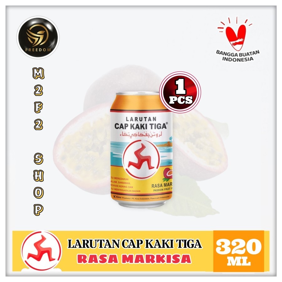 Jual Larutan Penyegar Cap Kaki Tiga Kaleng Rasa Markisa | Passion Fruit - 320 ml (Kemasan Satuan ...