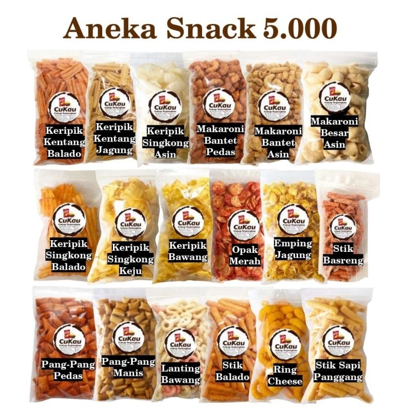 Jual [PROMO] Aneka Snack 5000 / ngemil makanan ringan / cemilan kiloan ...