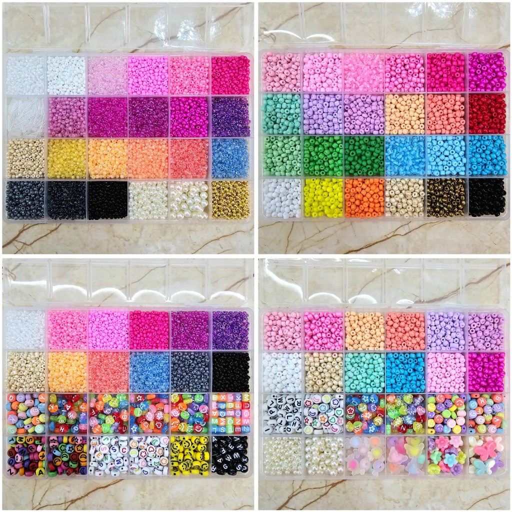 Jual Manik Manik Pasir 1 Box - Manik2 Mote Payet Pasir Paket DIY (BONUS ...