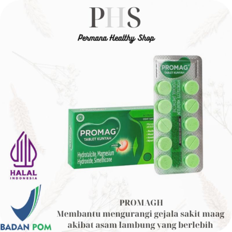 Jual Promag / Promag Tablet / Promag 1 Blister isi 10 Tablet / Promag ...
