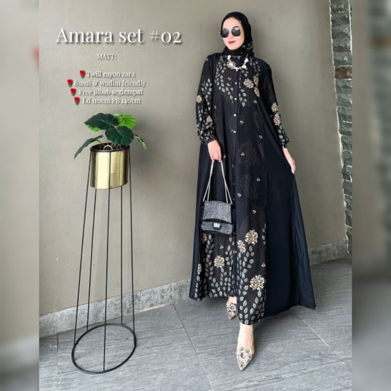 Jual Amara set hijab 2 • Zaarraa set hijab | Shopee Indonesia