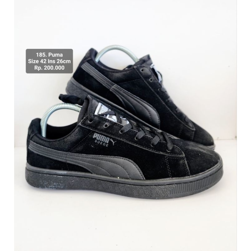 Jual 185. sepatu puma ori full balck size 42 ins 26cm | Shopee Indonesia