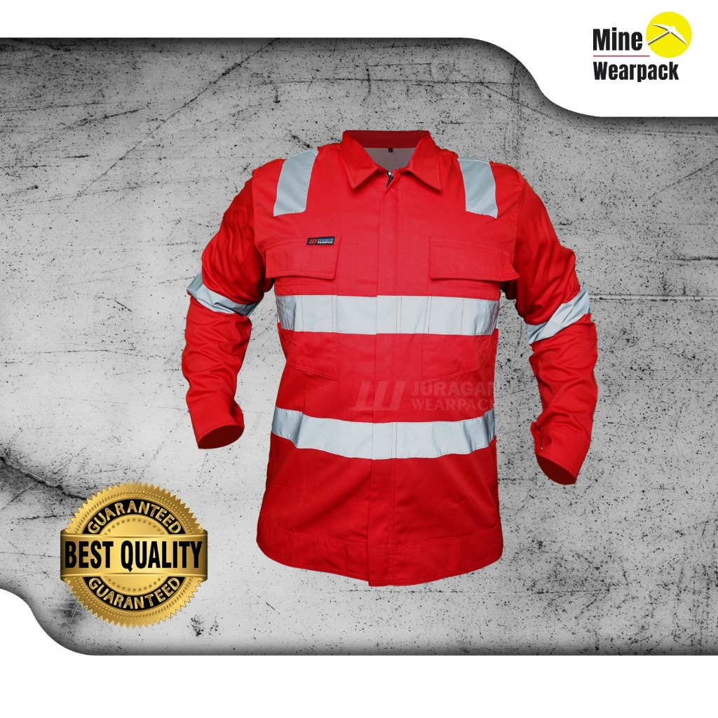 Jual Baju Safety Wearpack Lapangan Proyek Tambang Double Reflektor ...