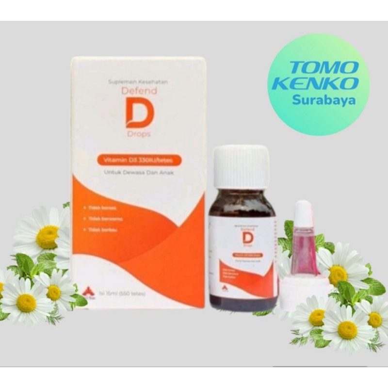 Jual Defend D Drops Vitamin D3 Tetes 330IU untuk Anak & Dewasa | Shopee ...