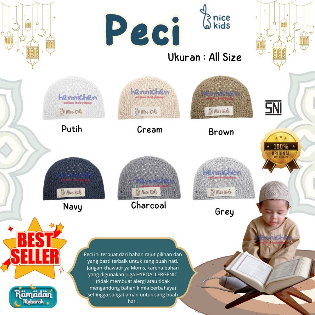Jual NICE KIDS PECI ANAK PECI ANAK LAKI LAKI 0-2 TAHUN PECI RAJUT EDISI ...