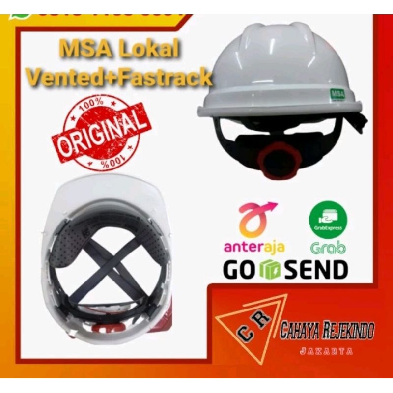 Jual Helm Safety Proyek MSA Lokal Vented Fastrac / Safety Helmet MSA ...