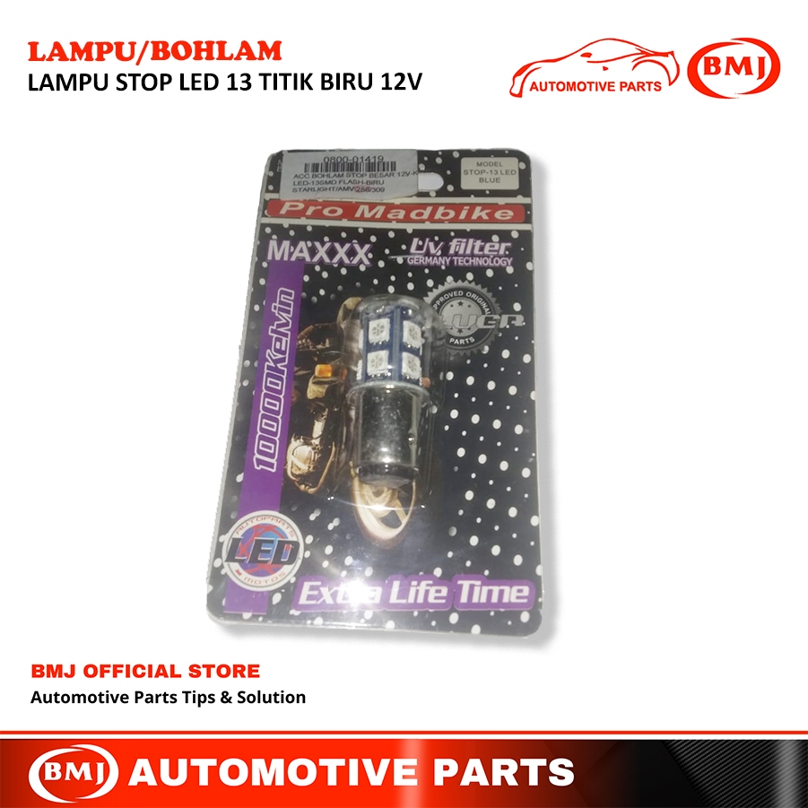 Jual Lampu Stop Besar 12V LED 135ND Flash Biru Starlight | Shopee Indonesia