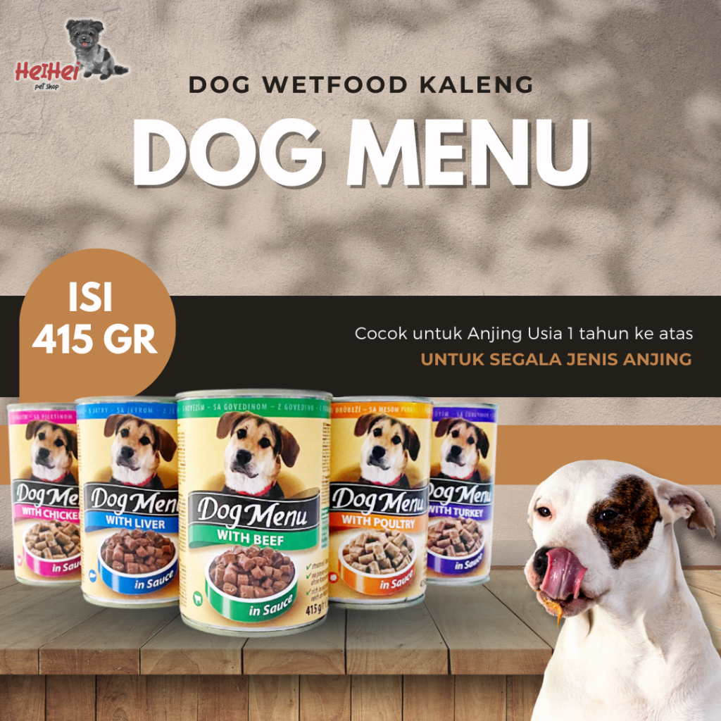 Jual Dog Menu Kaleng 415 gr - Makanan Basah Anjing Dog Menue Dog Food ...