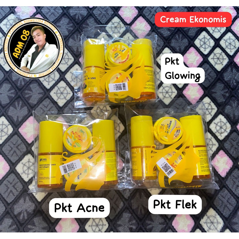 Jual CREAM NRL KOSMETIK VARIANT GLOW, FLEK, ACNE SERIES (FORMULA LAMA ...