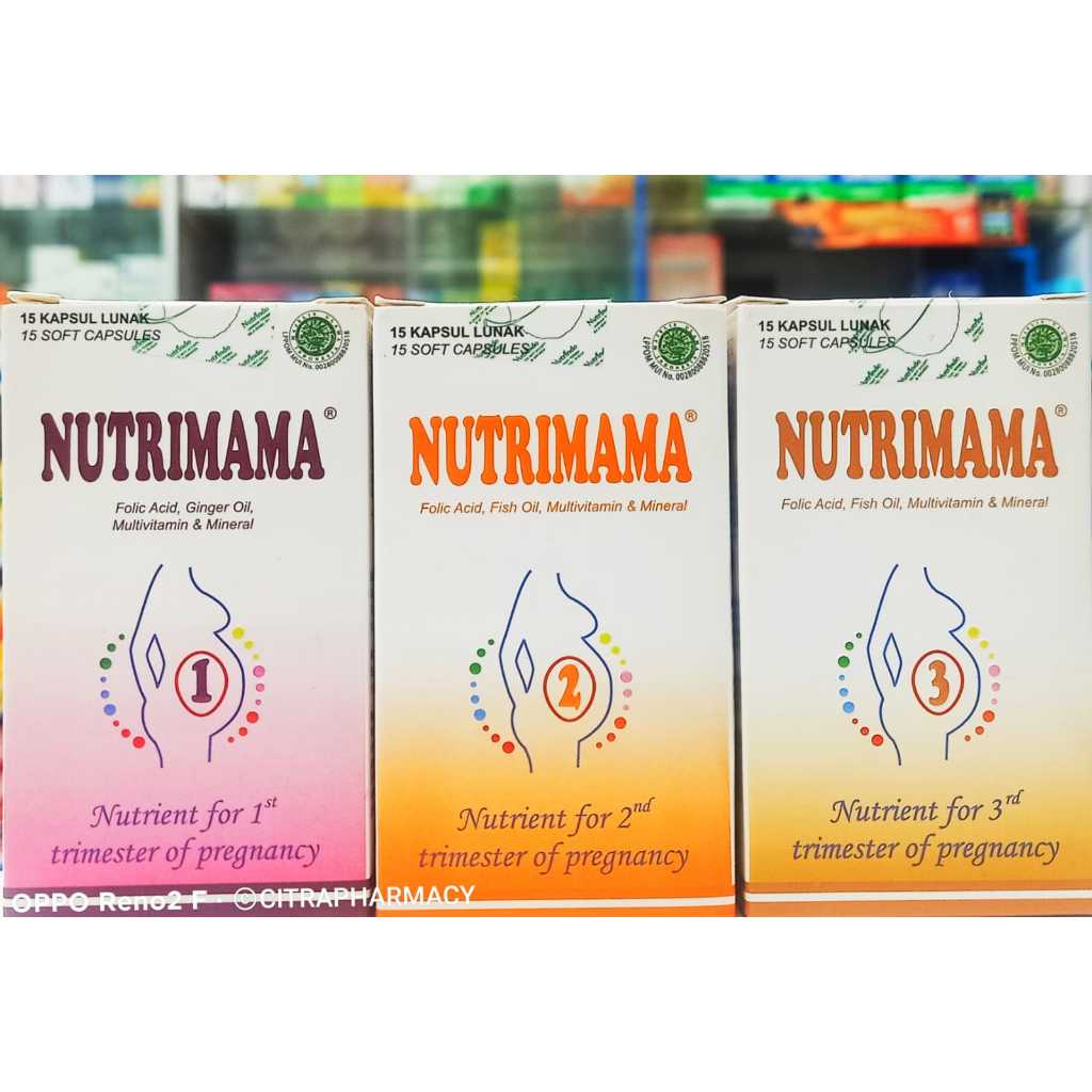 Jual NUTRIMAMA 𝐓𝐑𝐈𝐌𝐄𝐒𝐓𝐄𝐑 𝟏, 𝟐 & 𝟑 𝟏 𝐁𝐎𝐓𝐎𝐋 𝐈𝐒𝐈 𝟏𝟓 𝐊𝐀𝐏𝐒𝐔𝐋 - Suplemen Multivitamin Untuk Ibu Hamil ...