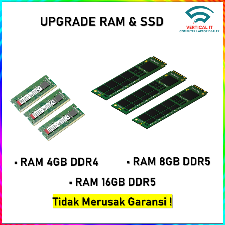 Jual UPGRADE RAM & SSD UNTUK PEMBELIAN LAPTOP DI TOKO INI DDR4 DDR5 ...