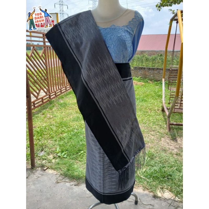 Jual SONGKET BATAK SIBOLANG RASTA SIRAT TOBA SARUNG SELENDANG HITAM ...