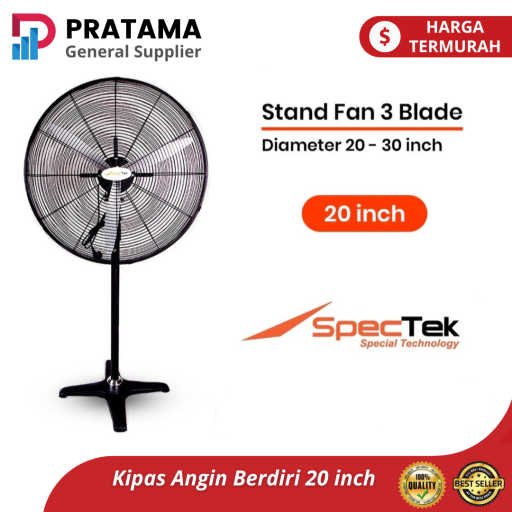 Jual Kipas Angin Berdiri 20 inch / Stand Fan Besi industrial fan ...
