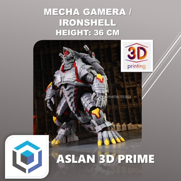 Jual MECHA GAMERA / IRONSHELL ARTICULATED ACTION FIGURE ROBOT 3D Print ...