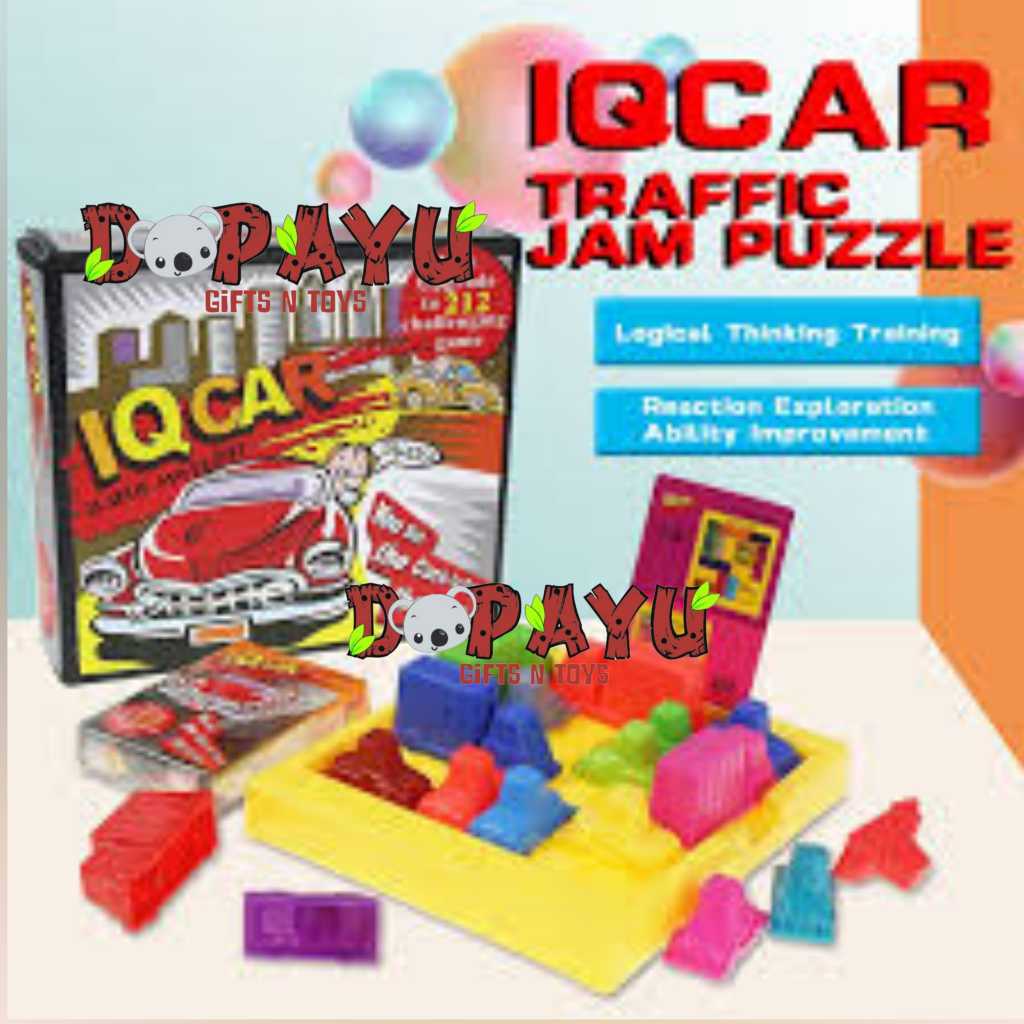 Jual Mainan Edukasi IQ Car Traffic Jam Puzzle 2255 Family Board Game ...