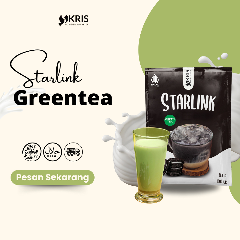 Jual Bubuk Minuman Starlink No Sugar Greentea 1000gr - Greentea Powder | Shopee Indonesia