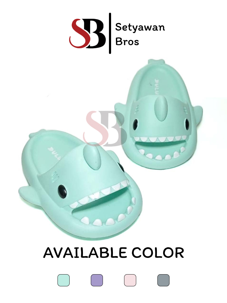 Jual Sendal Selop Anak Hiu Lucu Trendy Sandal Ikan Baby Shark Indoor ...
