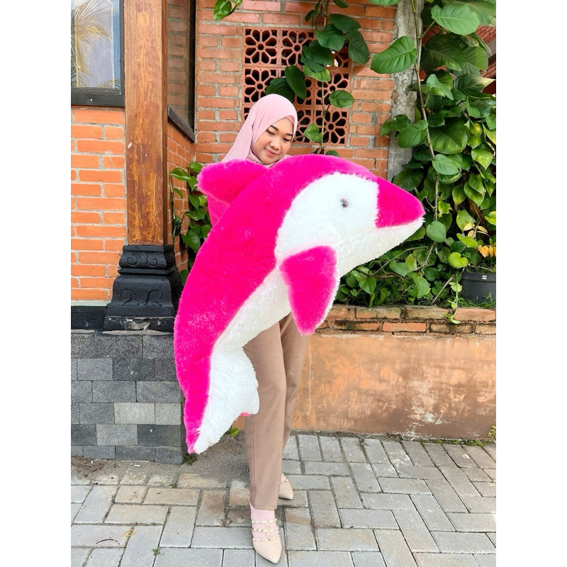 Jual Boneka Dolphin Lumba-Lumba Super Jumbo Bisa Bordir Nama | Shopee ...