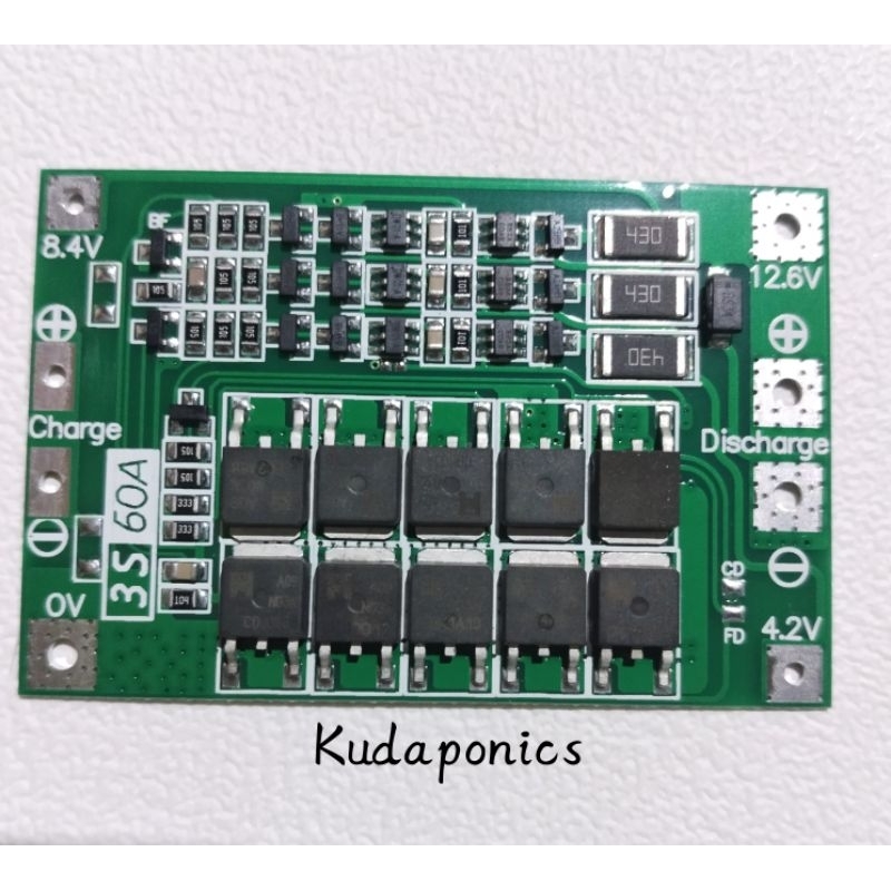 Jual Modul BMS 3S 60A Balance Board Pelindung Battery Li-Ion 18650 ...