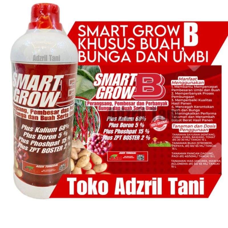 Jual Pupuk Cair SMART GROW B (Ahlinya Pembesar Umbi, Bunga dan Buah ...