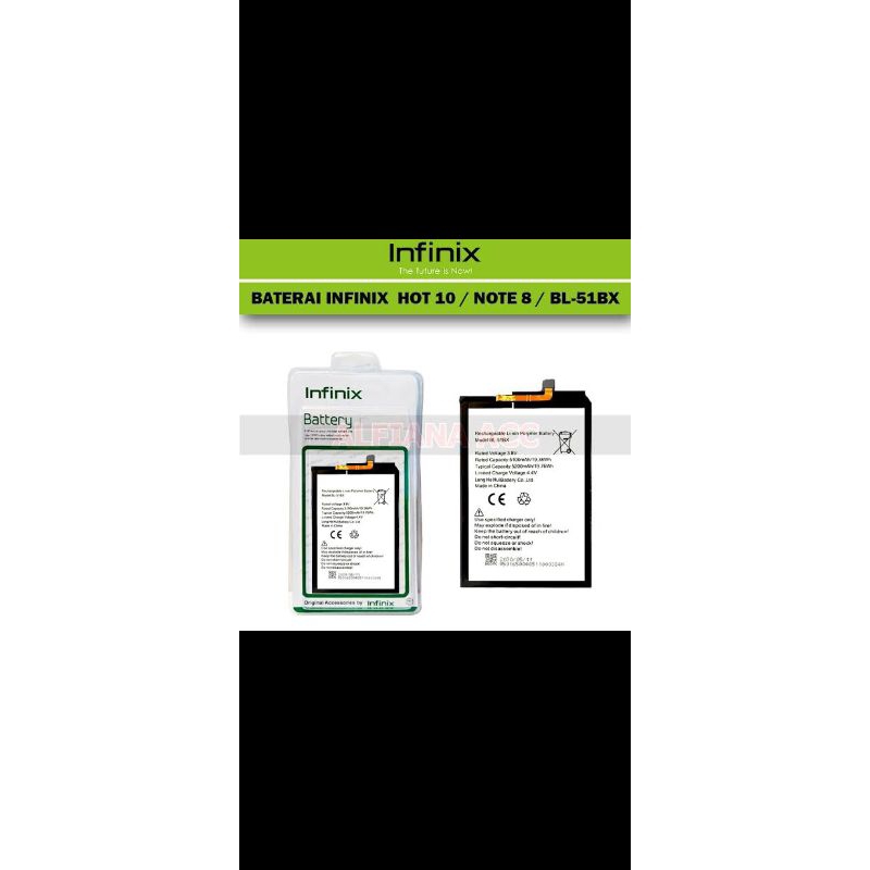 Jual baterai infinix hot 10 / note 8 / hot 11 / bl-51bx | Shopee Indonesia