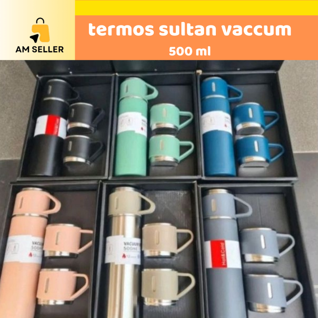 Jual Termos Sultan Vacum Flask Set 3in1 / Thermos Vacuum Ukuran 500ml ...