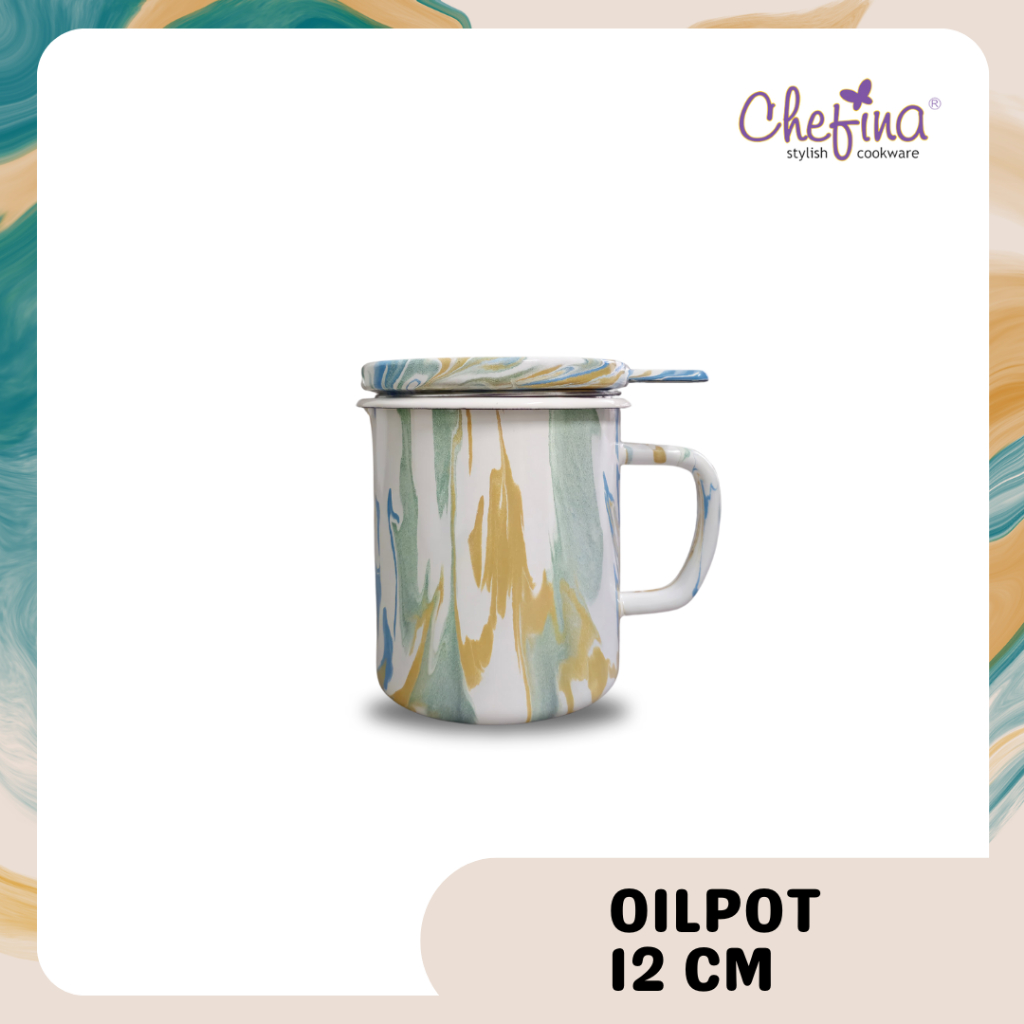 Jual CHEFINA OIL POT 12 CM || MARBLE SERIES | Shopee Indonesia