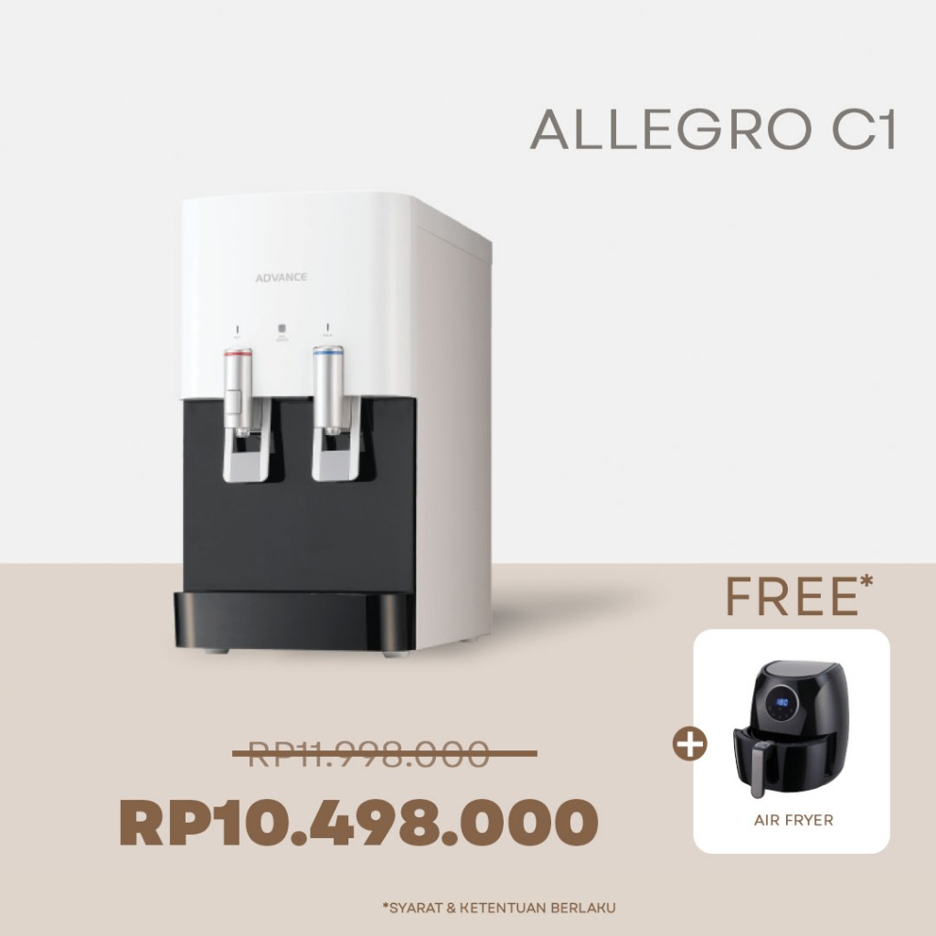 Jual ADVANCE Allegro C1 Water Purifier Reverse Osmosis Dispenser Tanpa ...