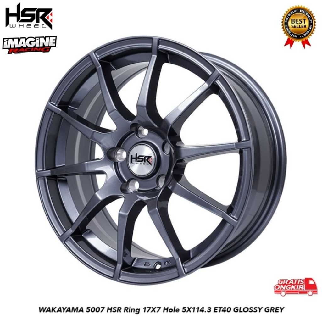 Jual Velg racing mobil terios camry civic innova hrv xl7 ring 17 pcd 5x114,3 hsr wakayama ...
