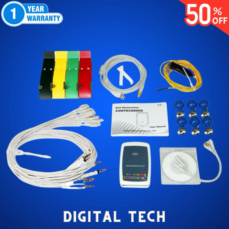 Jual Multi-function PC ECG Workstation System 12 Lead Resting ECG,NEW ...