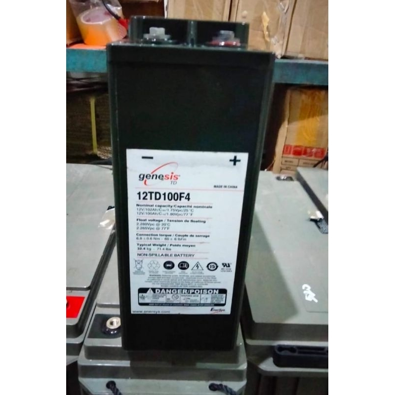 Jual Battery VRLA merek Genesis 12v 100ah second | Shopee Indonesia