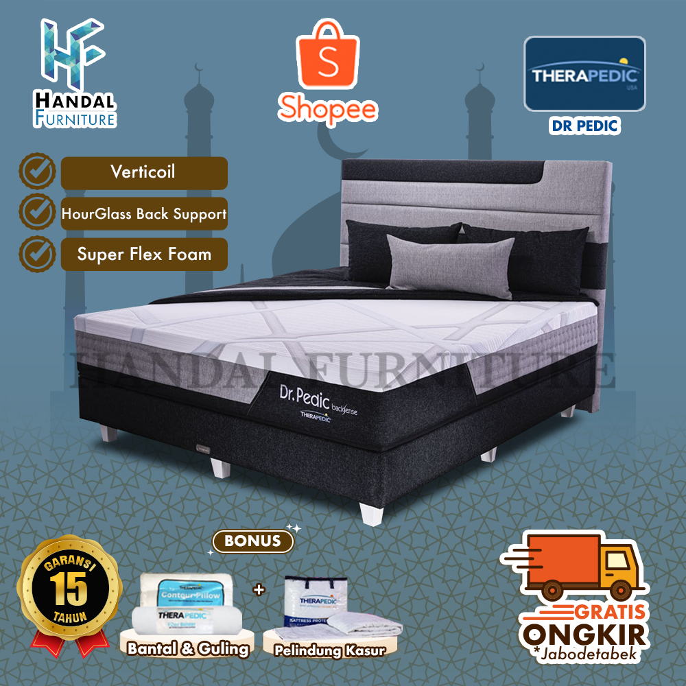 Jual Therapedic Set Kasur Spring Bed Dr. Pedic | Shopee Indonesia