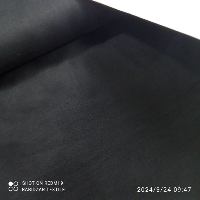 Jual KAIN KATUN popline FULL POLOSAN HITAM PEKAT | Shopee Indonesia