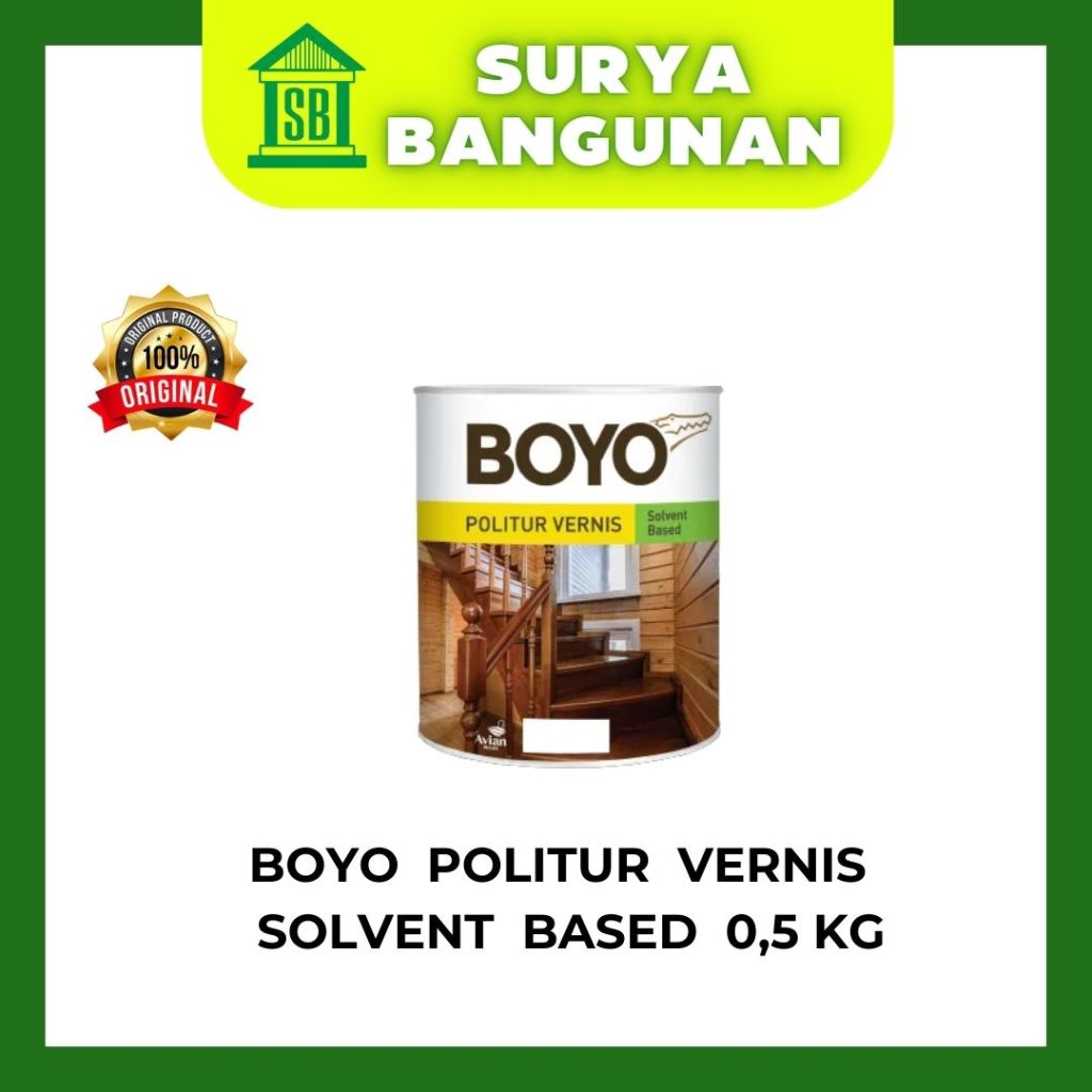 Jual Cat Politur Kayu Boyo Avian 0,5 kg Warna Campuran Minyak | Shopee ...