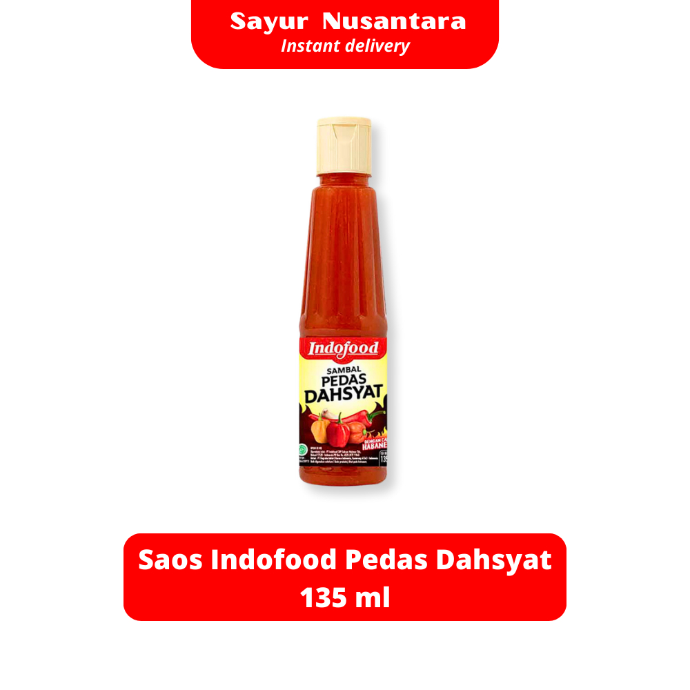 Jual Saos Indofood Pedas Dahsyat 135 ml - Sayur Nusantara | Shopee ...