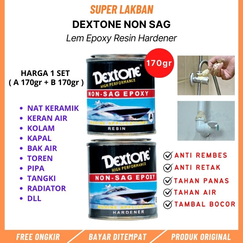 Jual Lem Super Dextone NON SAG Epoxy Resin Hardener Serbaguna | Shopee ...