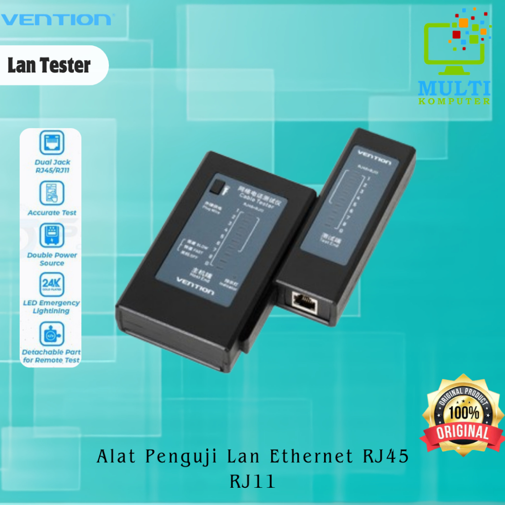 Jual Alat Penguji Lan Tester Ethernet RJ45 RJ11 - KEF Vention | Shopee ...