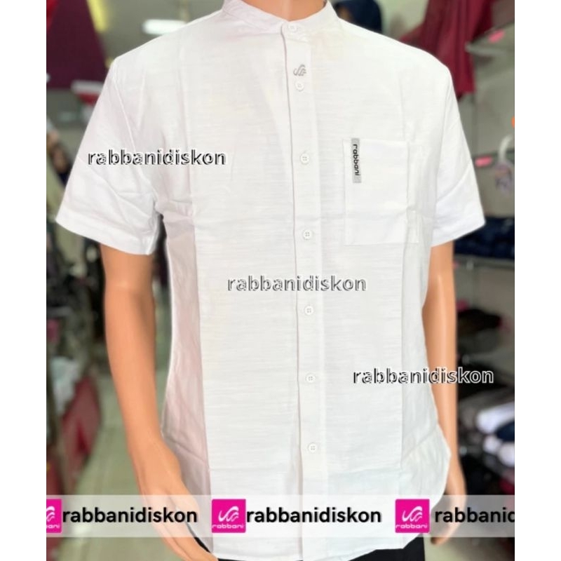 Jual KEMKO Baju kemeja koko RABBANI ORI SLIMFIT MUZAID putih,biru,beige ...