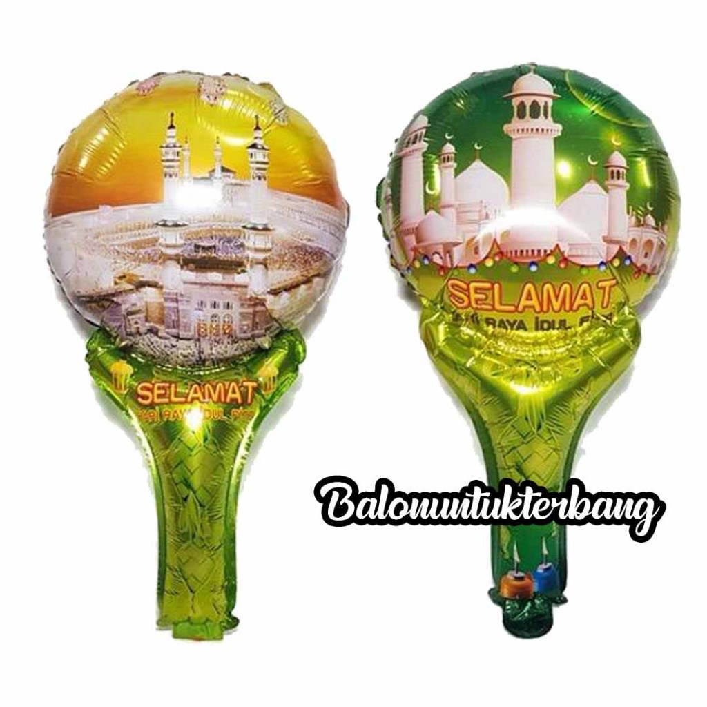 Jual BALON PENTUNG LEBARAN / Balon Foil Pentung Idul Fitri Ramadhan ...