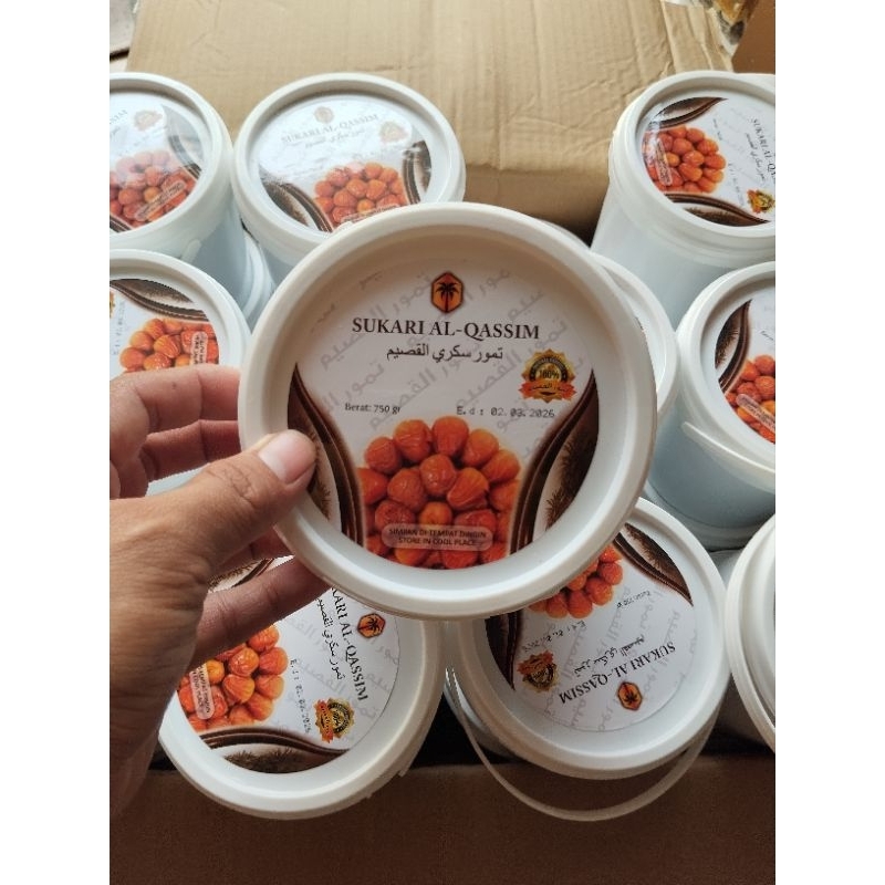 Jual Kurma Sukkari ASLI Ember, Kurma Sukkari, Sukkari 750gr Kemasan ...