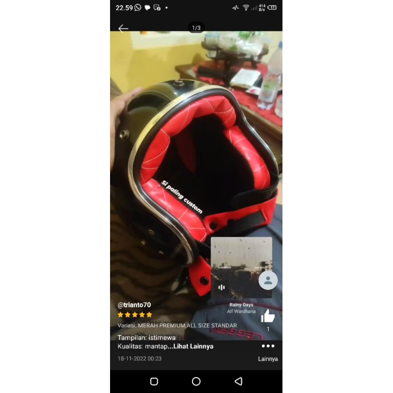 Jual BUSA HELM HALFFACE CUSTOM SINTETIS (WAJIB BACA DESKRIPSI ...