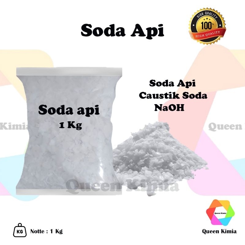 Jual Soda Api 1 Kg/Caustic Soda 1 kg/NaOH 1Kg/ Original / Soda Api ...