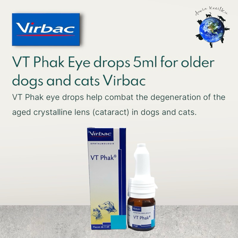 Jual Virbac VT Phak Eye Drops (5 ML) - Tetes Mata Anjing & Kucing Tua ...